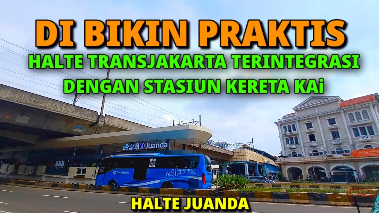 Seperti inilah setelah di revitalisasi halte transjakrta juanda ...