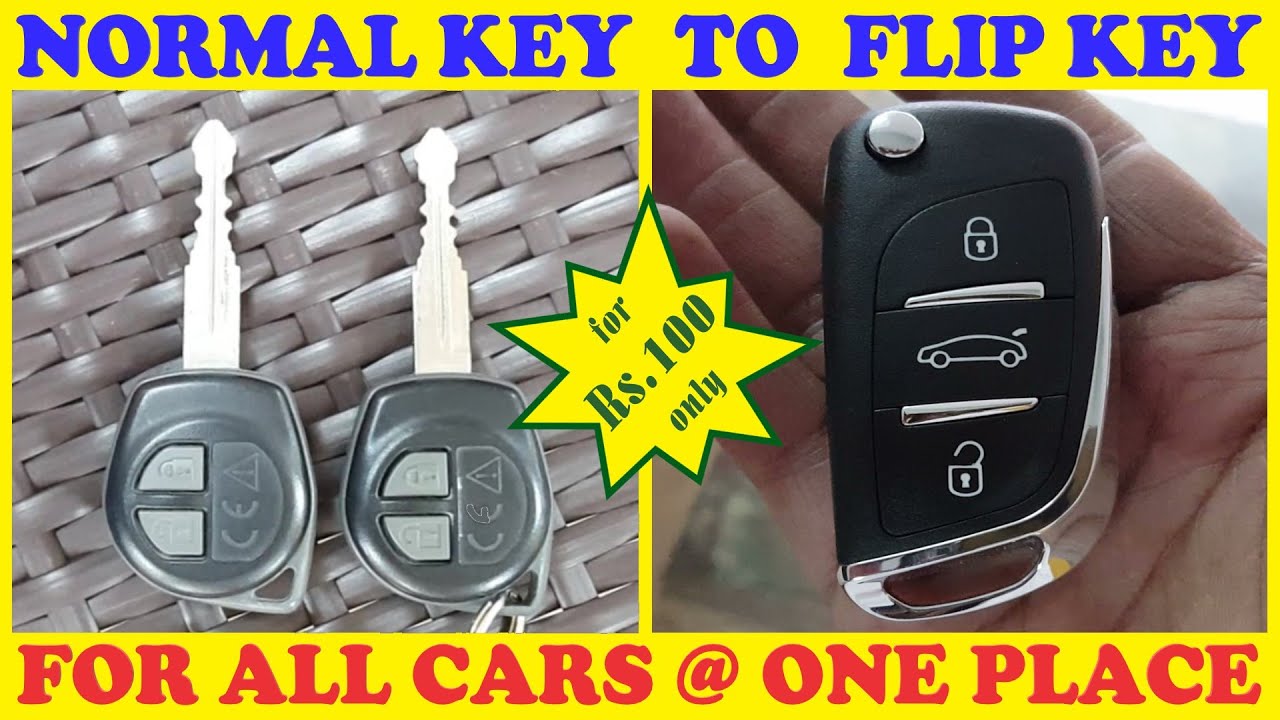 NEW SMART FLIP KEY FOR MY BALENO🤑 II NORMAL KEY CONVERTED TO FLIP KEY👌👑 ...