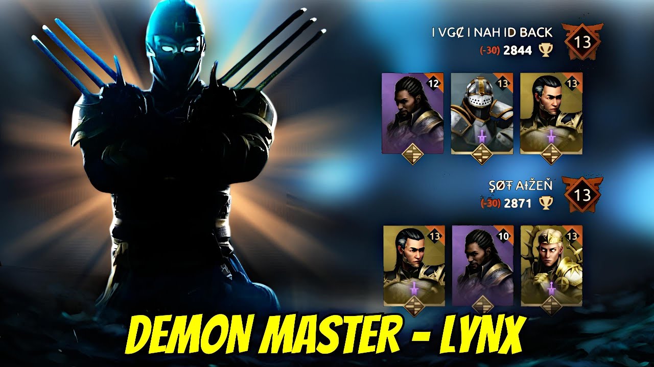 Demon Master LYNX 🔥💀 // Shadow Fight 4 Arena - YouTube