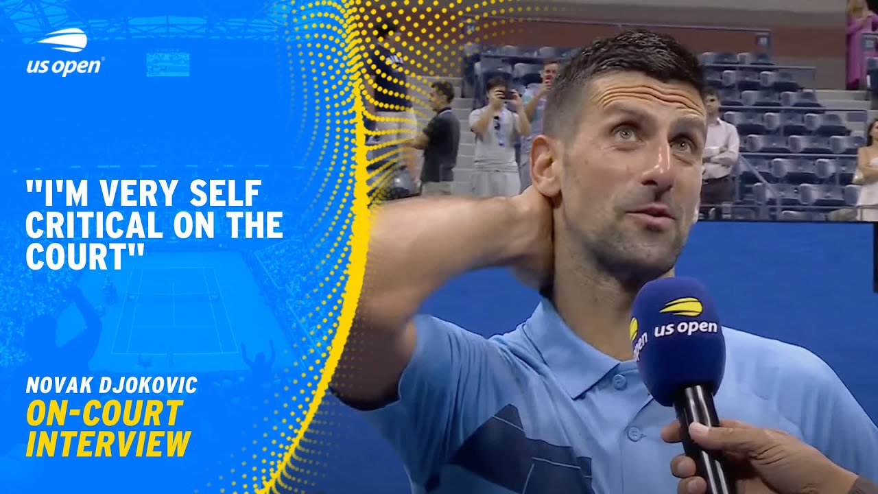 Novak Djokovic On-Court Interview | 2024 US Open Round 1 - YouTube