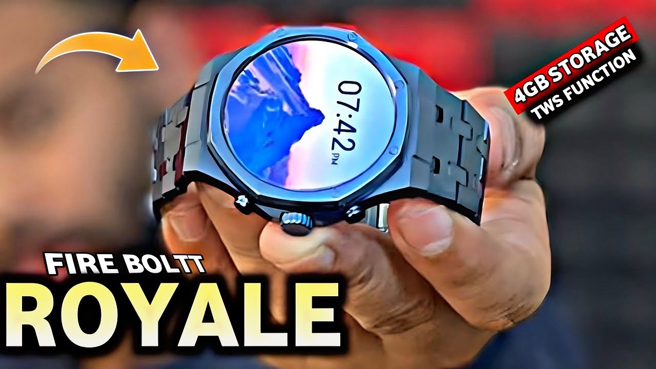Fire boltt ROYALE smartwatch unboxing & review⚡️TWS function with 4GB ...