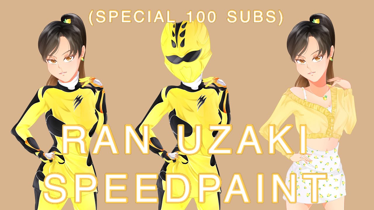 Ran Uzaki 🐆💛 Juuken Sentai Gekiranger | Speedpaint - YouTube