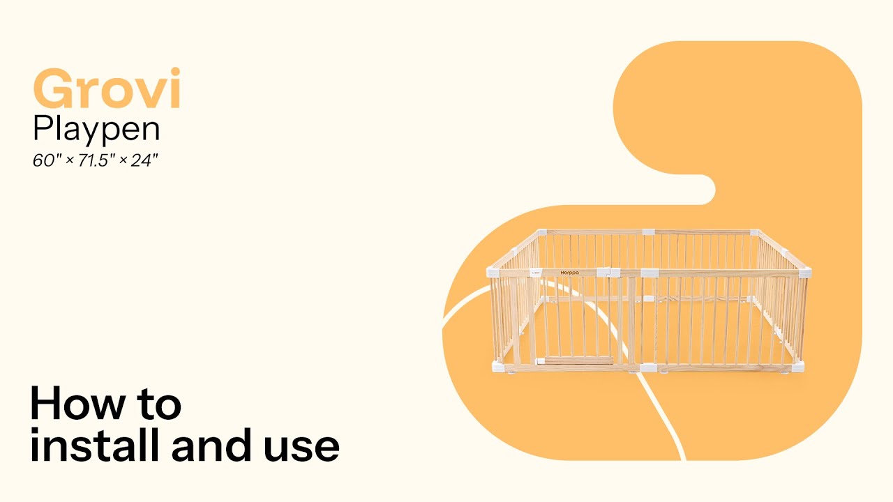 Assemble Harppa Grovi playpen (60 x 71.5 inches) in 5 minutes | How-to ...