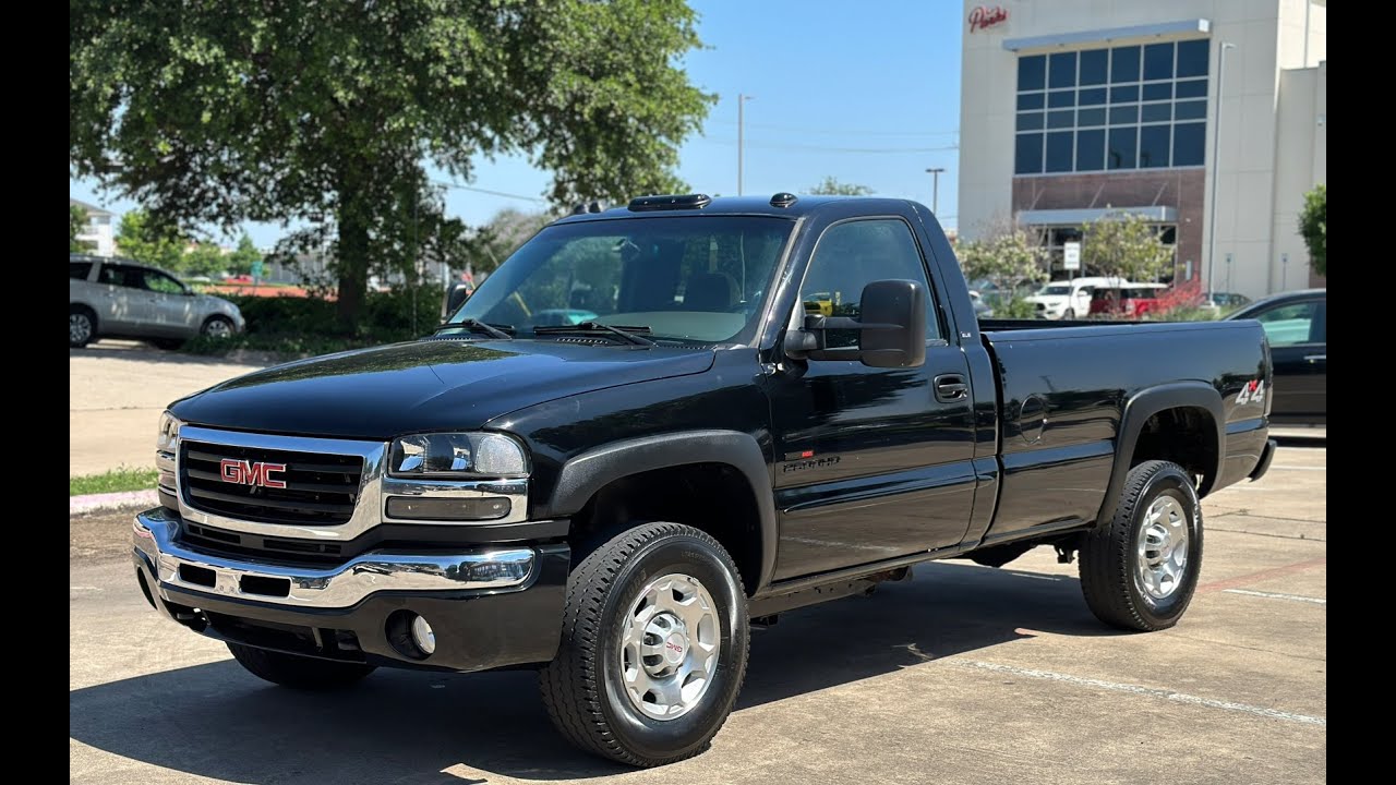 05 GMC Sierra 2500 HD Regular Cab 4x4 6.6 duramax SLE Longbed @ Dallas ...