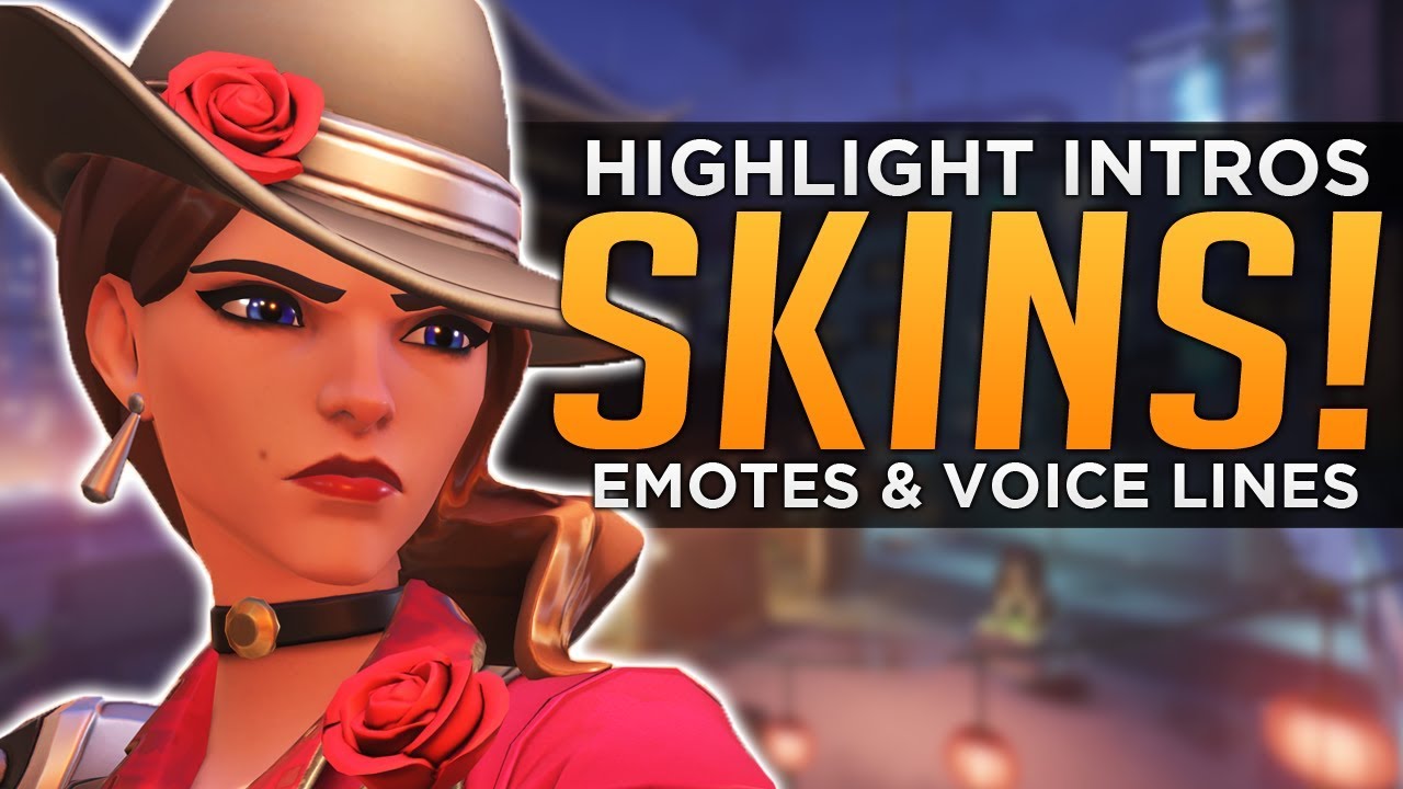 Overwatch: All NEW Ashe SKINS, Emotes & Voice Lines! - YouTube