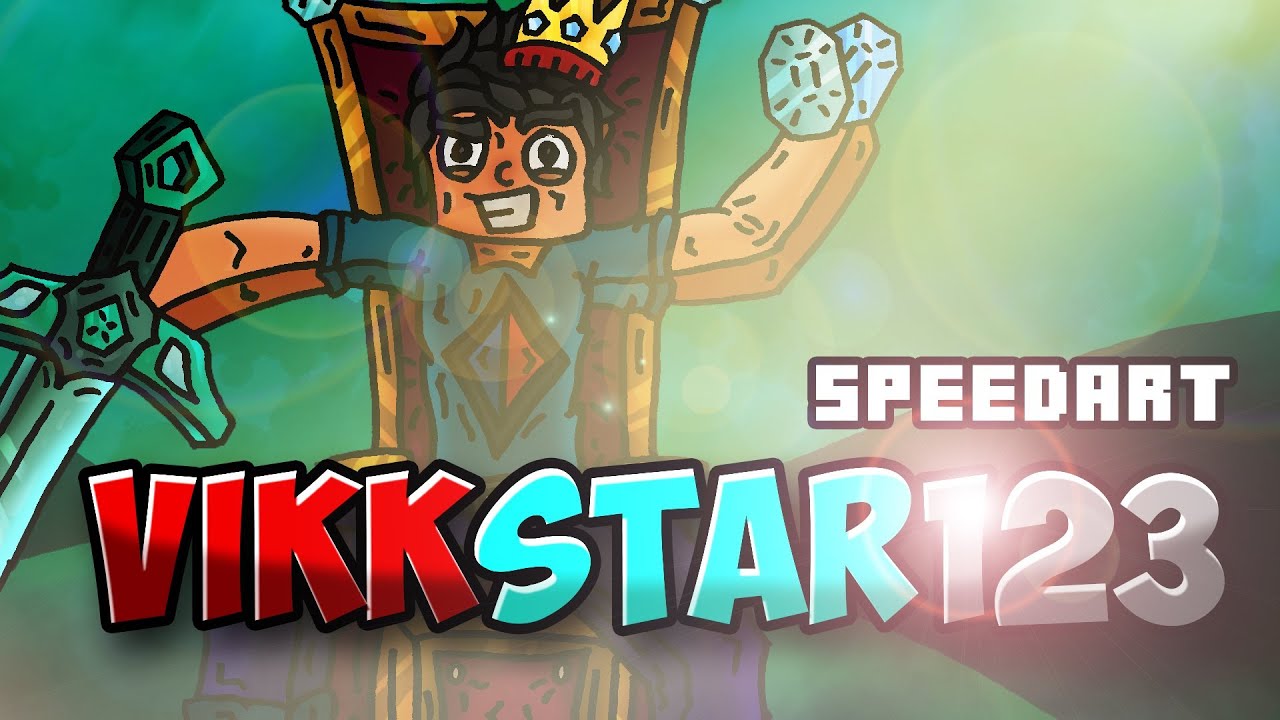 Minecraft Speedart - Vikkstar123HD - YouTube
