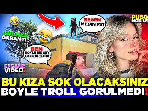 BU KIZA ŞOK OLACAKSINIZ 😳 BÖYLE TROL GÖRÜLMEDİ 🤣 | PUBG MOBILE