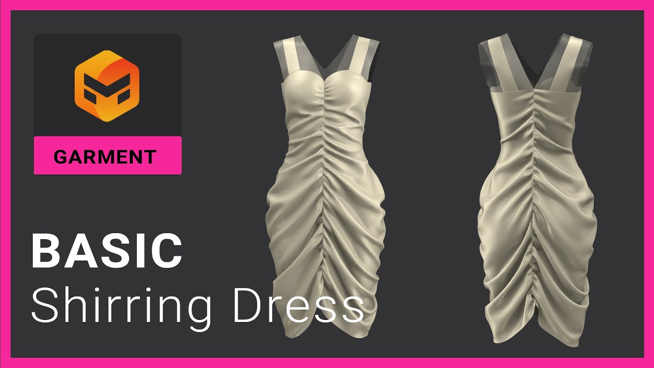[Basic Garment] Shirring Dress - YouTube