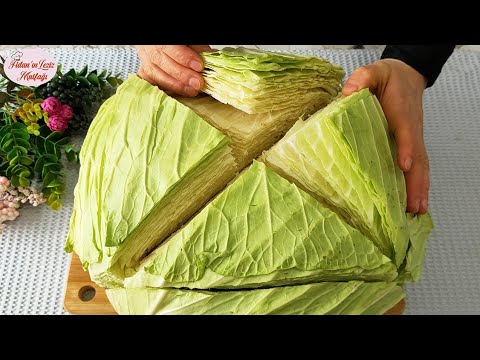 BU KESME YÖNTEMİNİ MUTLAKA DENE❗LAHANA SARMASI NEDEN BU KADAR LEZZETLİ👌SIRRI NE❗TÜM PÜF NOKTALARIYLA