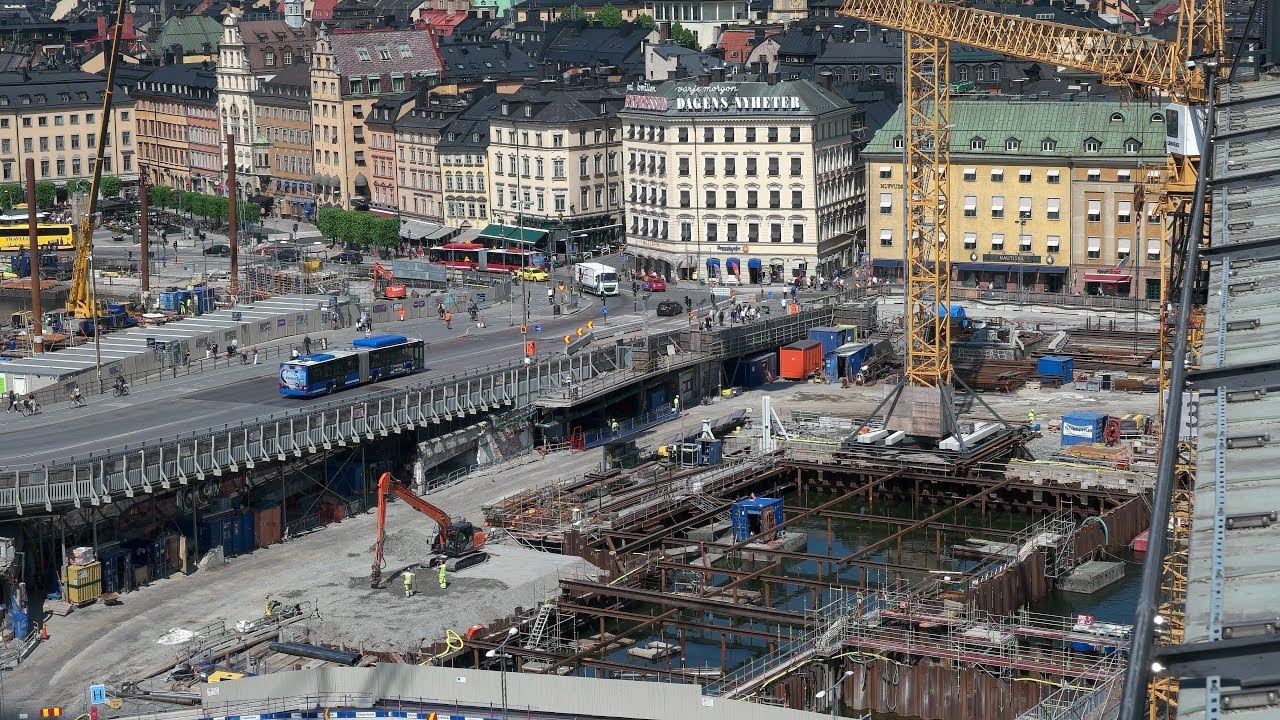 Stockholm Slussen Project 2019-06-05 UHD 4K - YouTube