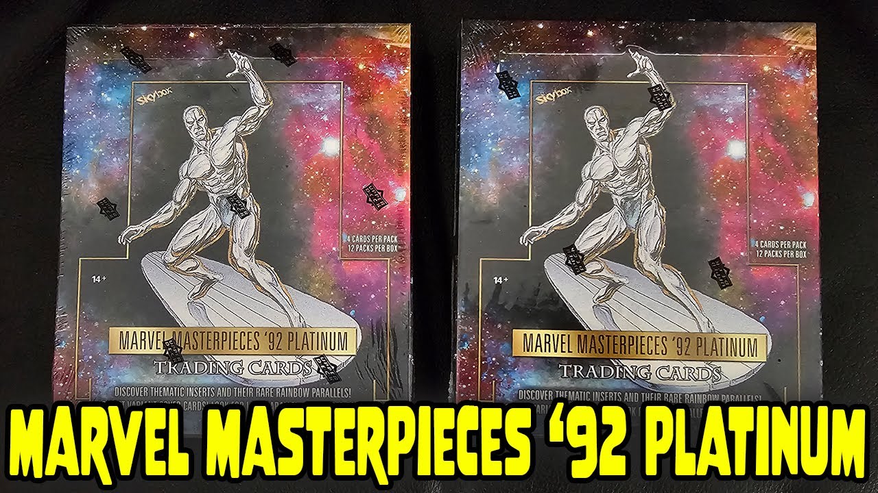 Marvel Masterpieces '92 Platinum Hobby Box Unboxing - YouTube
