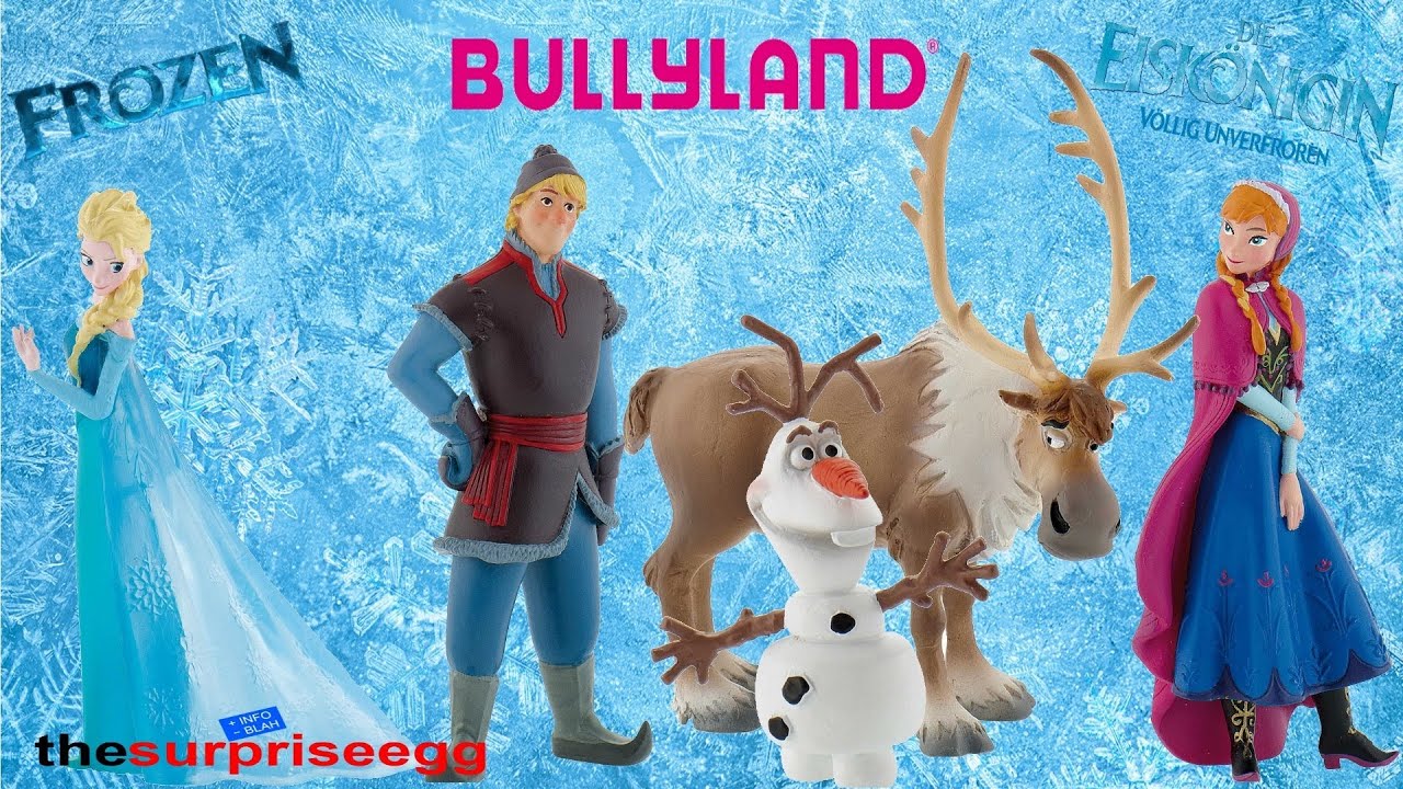 Bullyland set of 5 Disney Frozen Figures hand-painted - YouTube