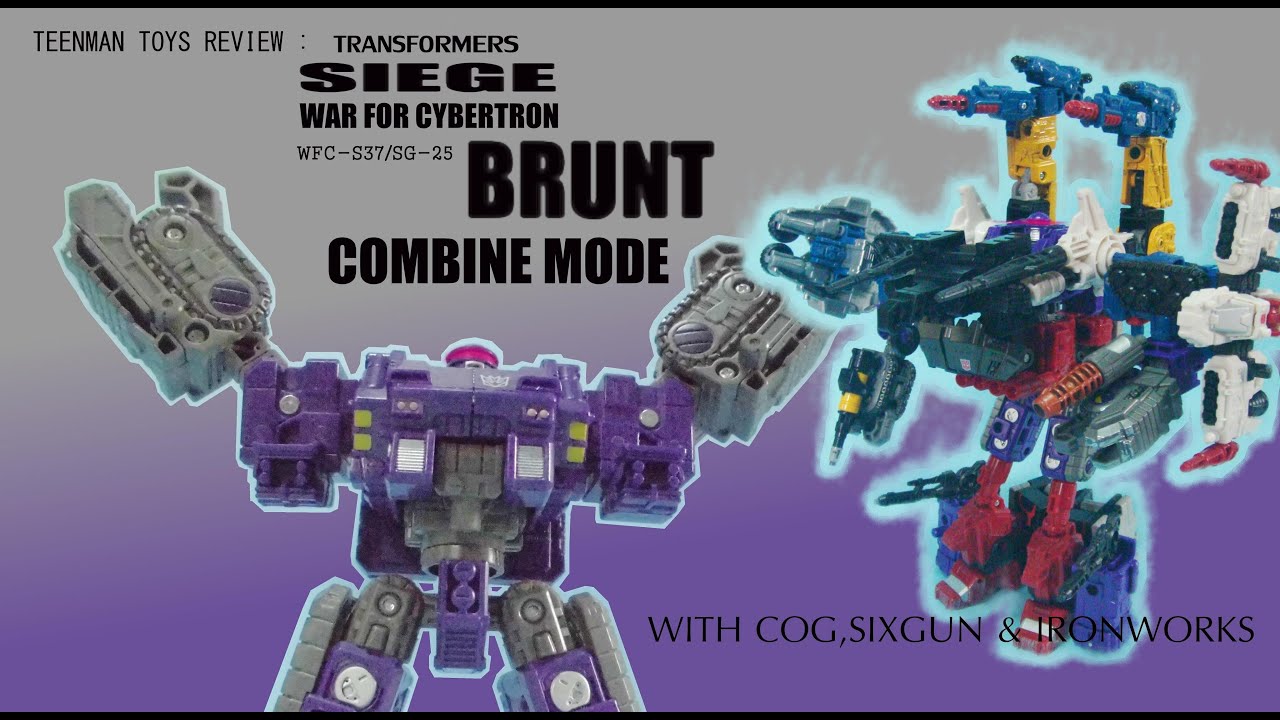 TRANSFORMERS WAR FOR CYBERTRON : SIEGE BRUNT,COG,IRONWORKS & SIXGUN ...