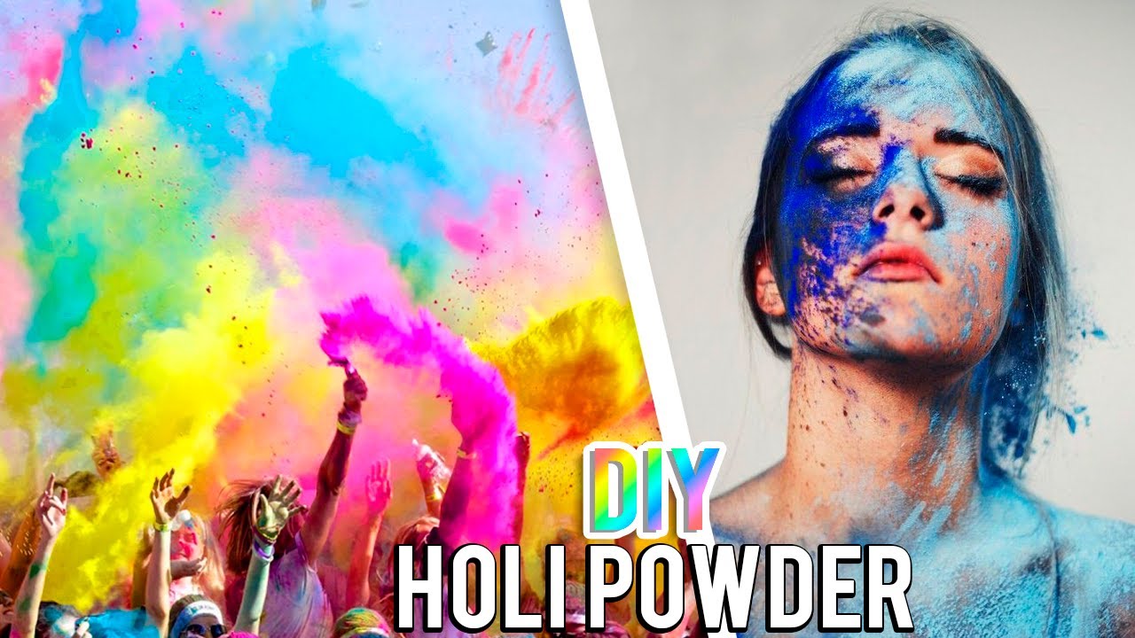 DIY Holi Powder At Home ️3 Methods | Homemade Festival Colour Powder ...