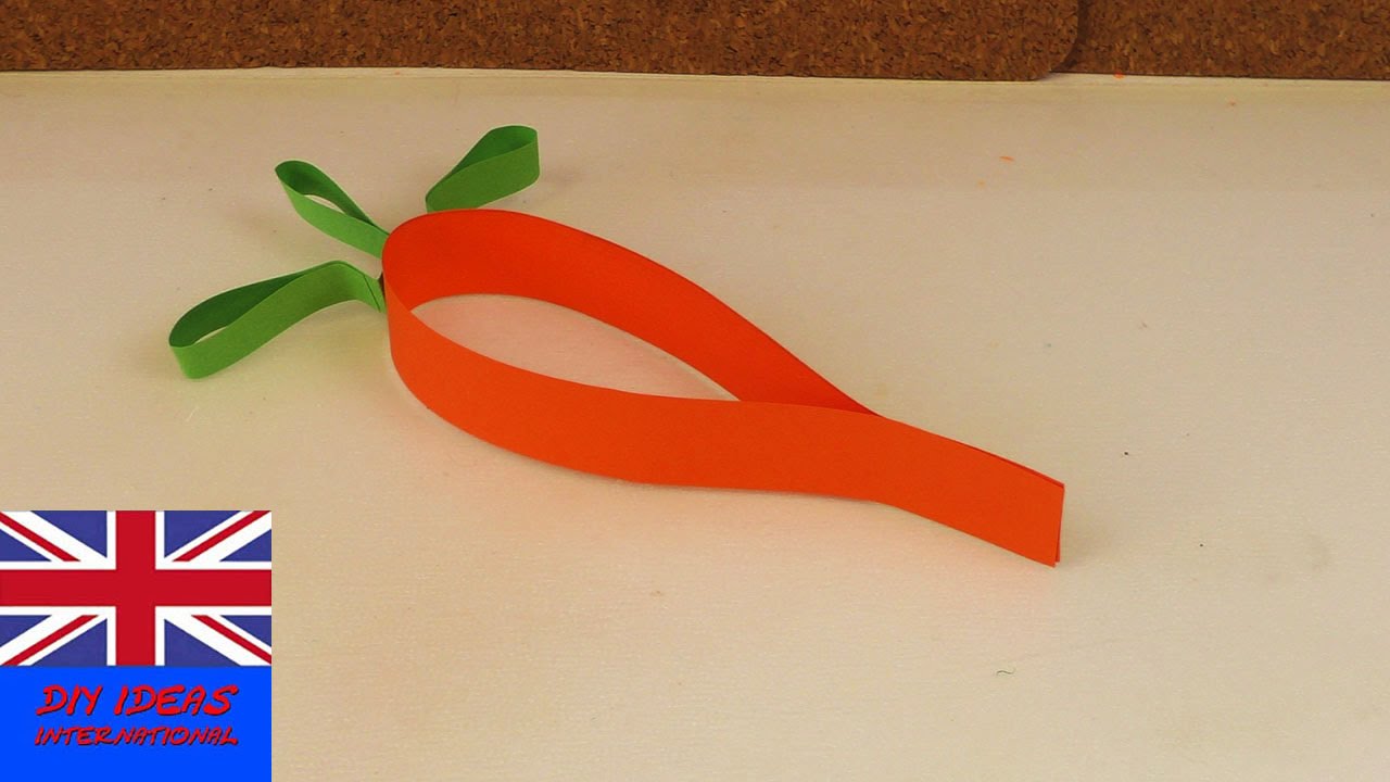 CARROT PAPER / Tutorial - How to fold a carrot with paper? - YouTube