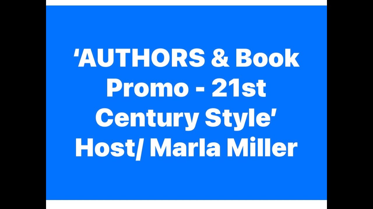 AUTHORS & Book Promo, 21st Century Style - YouTube