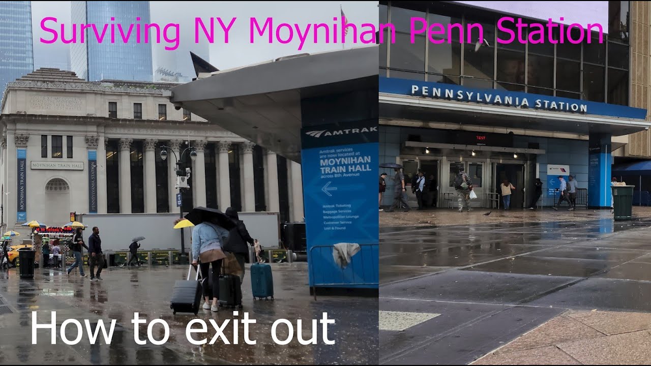 Surviving NY Moynihan Penn Station: How to exit out to 8th, 9th Aves ...