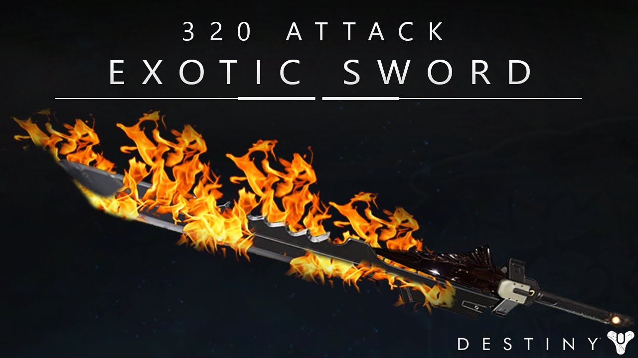 Destiny: 320 Attack Swords - The Raze Lighter / Exotic Sword - YouTube