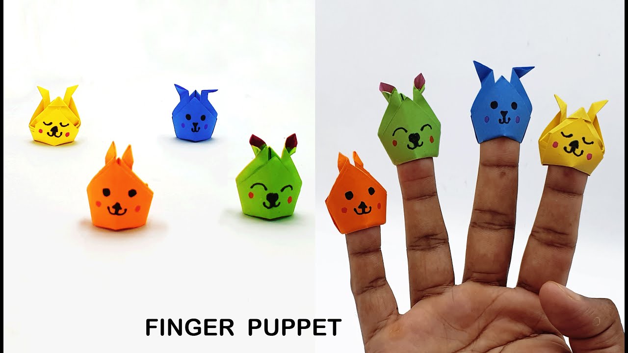 How to Make Paper Finger Puppets | Easy Tutorial for Kids & Beginners ...