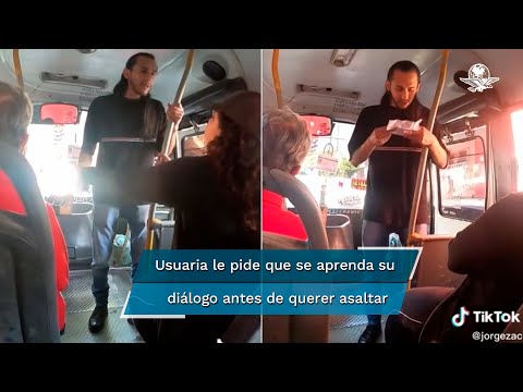 “Es mi primer día”, dice asaltante al olvidar diálogo y ponerse nervioso