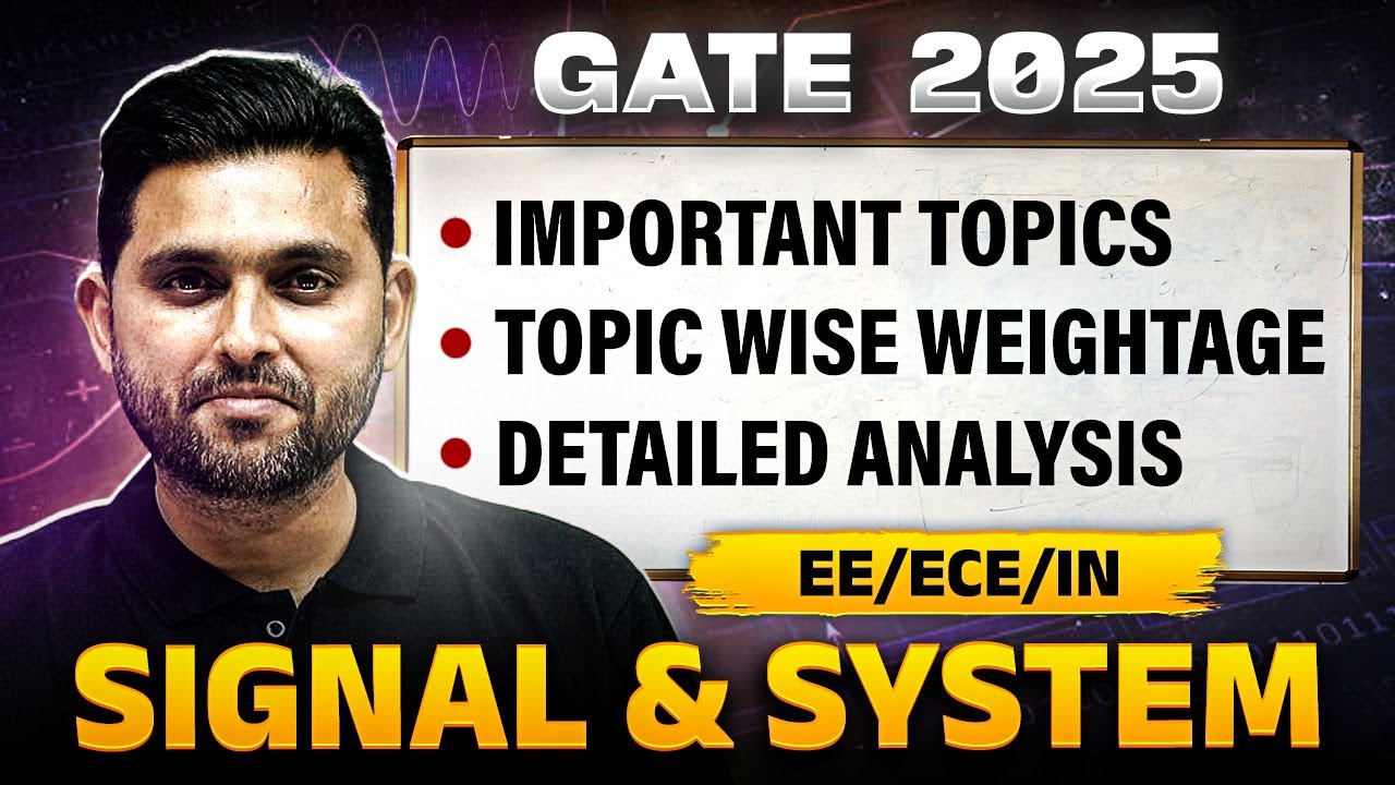 GATE 2025 | Signal & System | Important Topics | Weightage | Detailed ...
