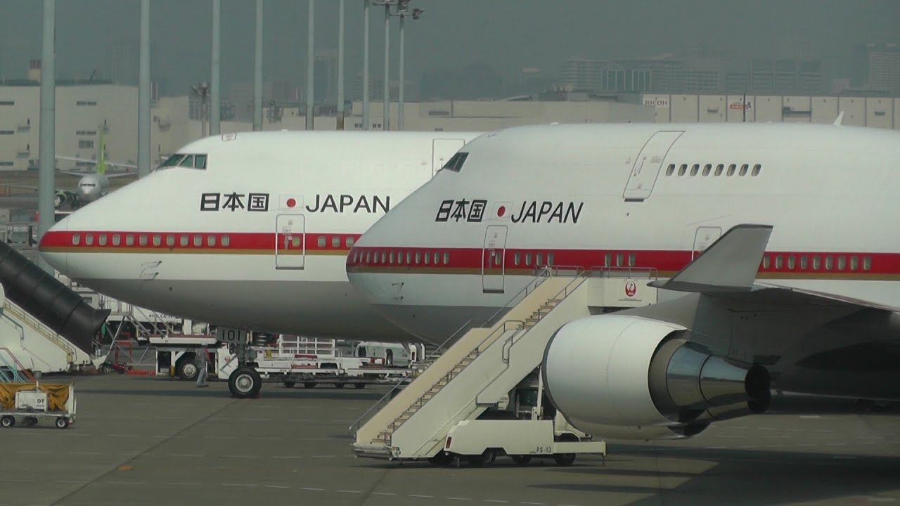 日本国政府専用機 "JAPAN Government Boeing 747" Japan Air Self-Defense Force ...