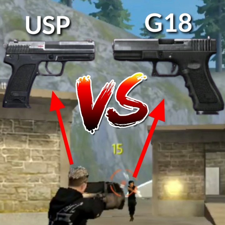 free fire usp vs g18 #freefire #shortsfeed #garenafreefire #freefiremax ...
