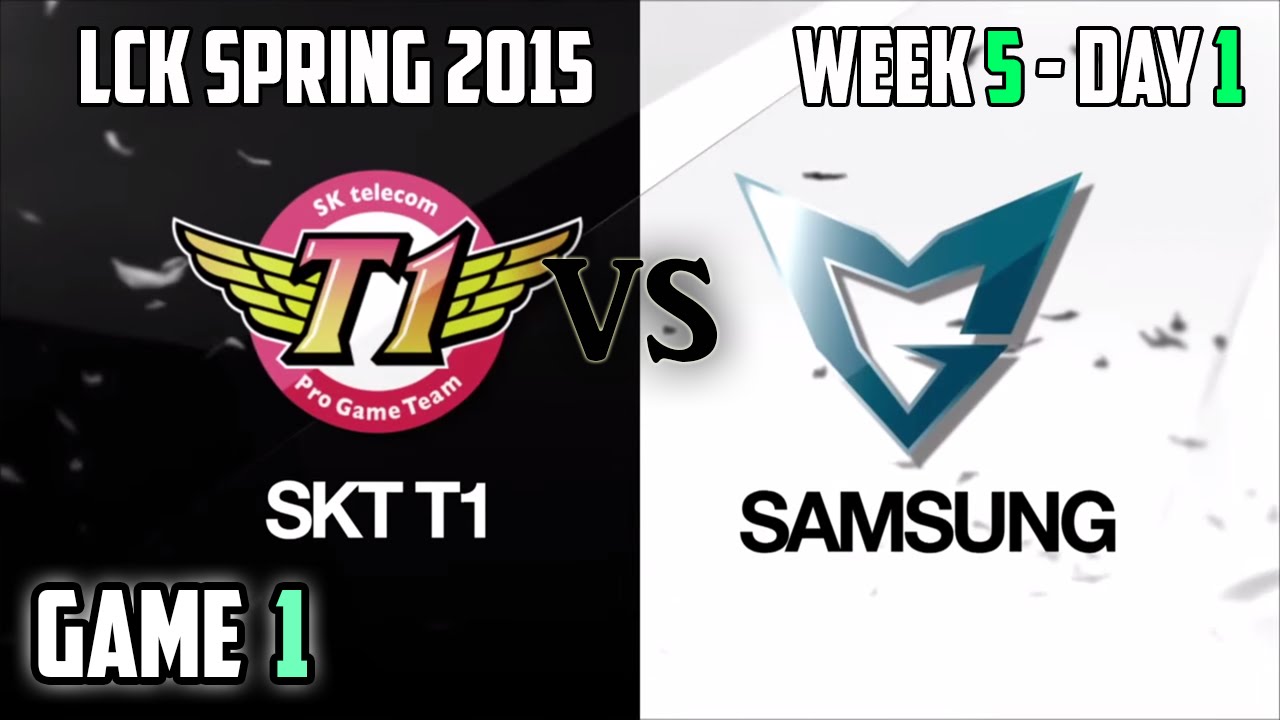 SKT T1 vs Samsung Galaxy - Highlights - Game 1 - LCK Spring - Week 5 Day 1 - YouTube