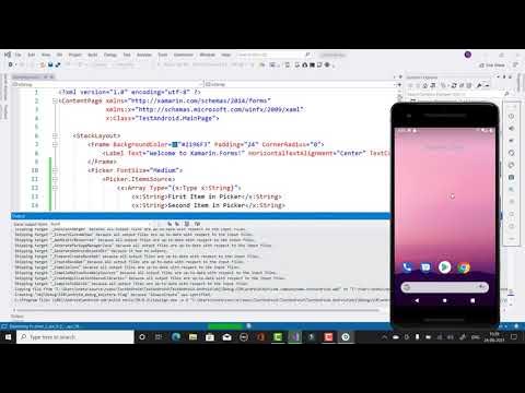 How to use Picker control in Xamarin.Forms | Bind Picker Control from Array of String Type - YouTube