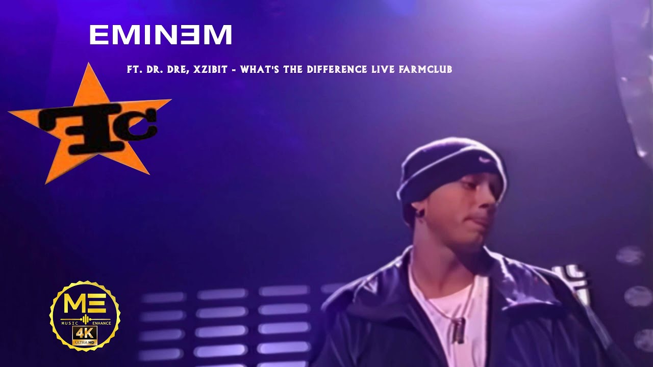 Eminem ft. Dr.Dre, Xzibit - What's The Difference Live Farmclub (4K ...