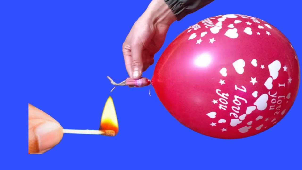 Balloon vs fire crackers 😱 . - YouTube