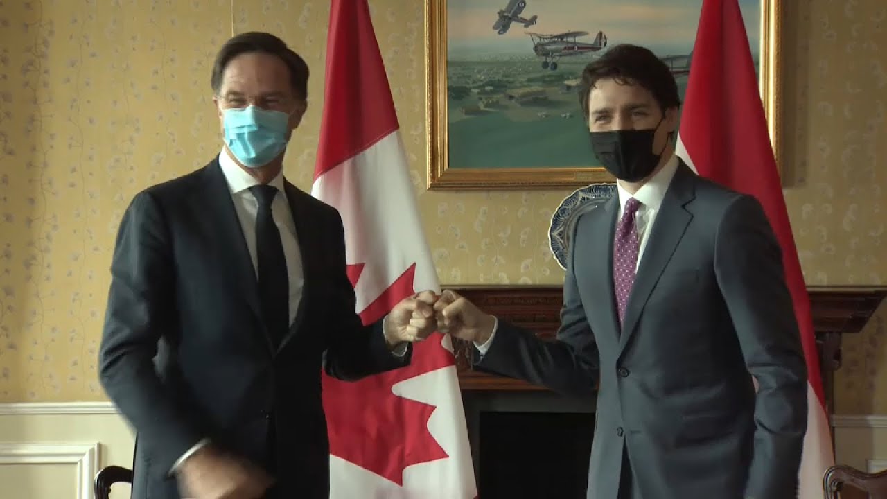 PM Justin Trudeau meets with Dutch PM Mark Rutte in Ruislip, U.K ...