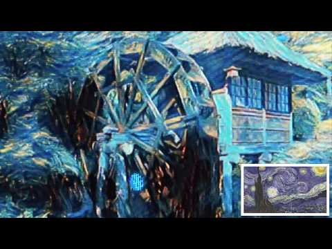 Artistic water mill, Gogh, Renoir, Munch, Hokusai, etc. by Deep Learning