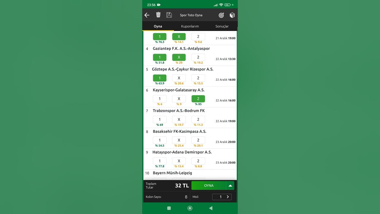spor toto 20.hafta tahminleri - YouTube