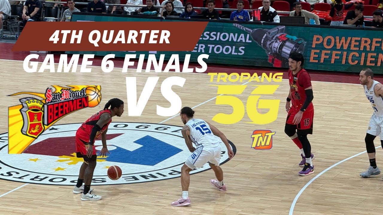 4TH QUARTER GAME 6 FINALS - SMB VS TNT #philippinecup #pba #finals ...