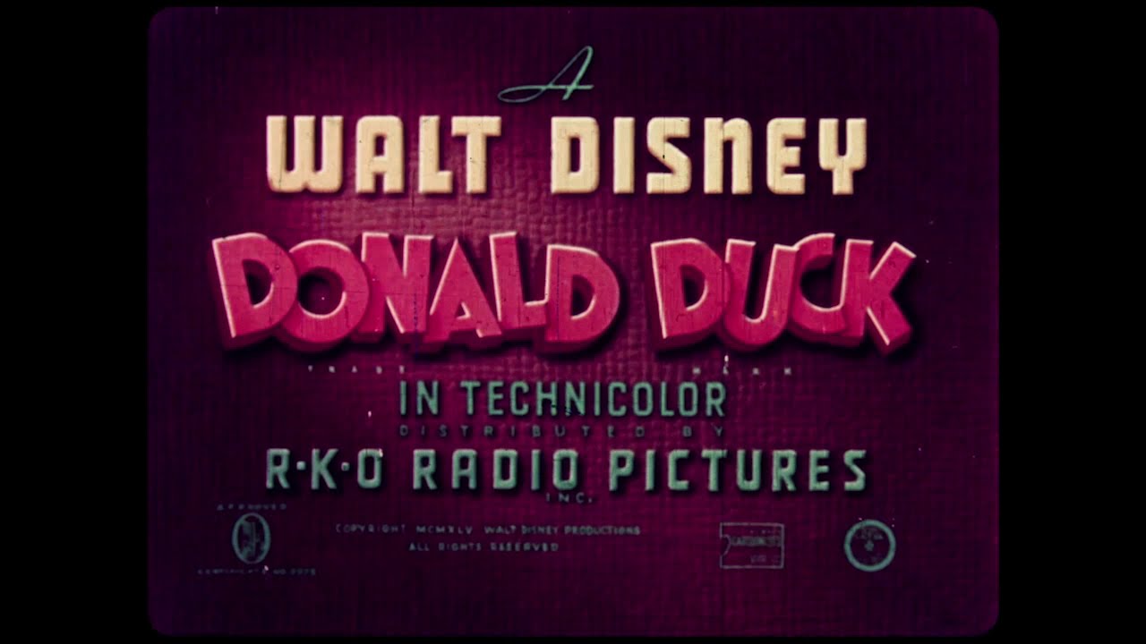 Donald Duck – Donald’s Crime (1945) – original RKO titles - YouTube