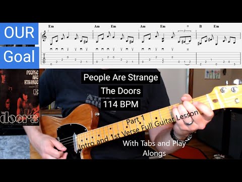 People Are Strange Pt. 1 Full Guitar Tutorial. Intro/Verse Guitar ...