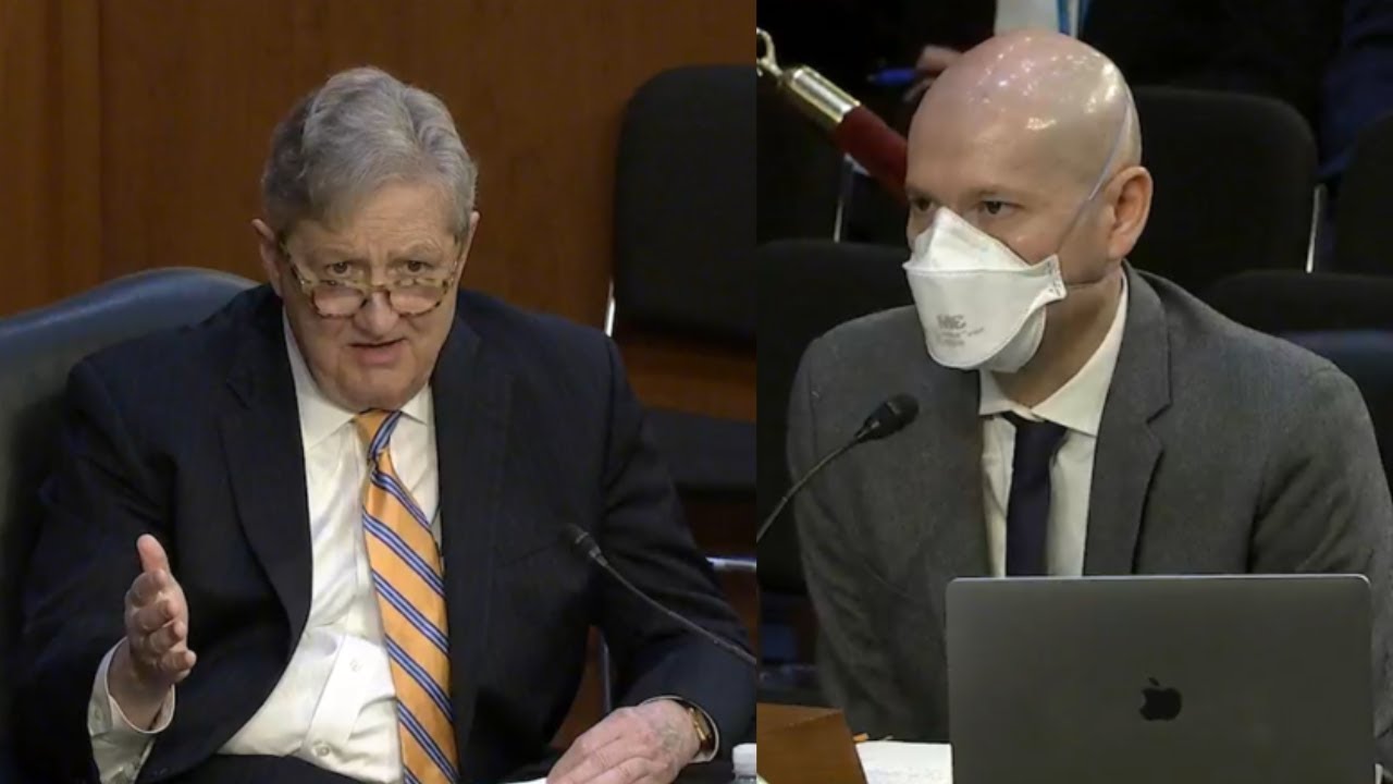 VIRAL: Sen. Kennedy DEMOLISHES Mask-Wearing Witness - YouTube