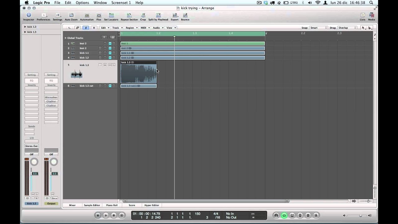 [Logic Pro 9] Working On 909 Kick (Drumazon) - YouTube