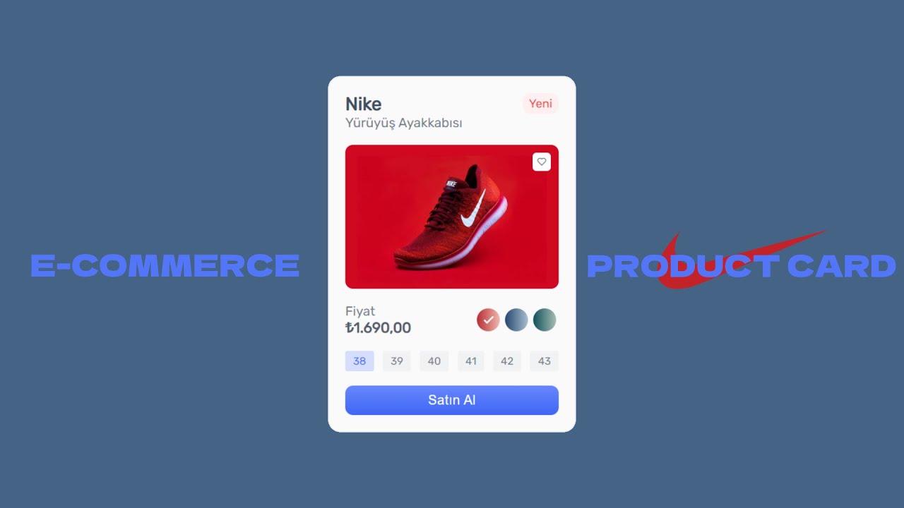 HTML ve CSS kullanan E-ticaret Ürün Kartı | Product Card | Html - Css ...