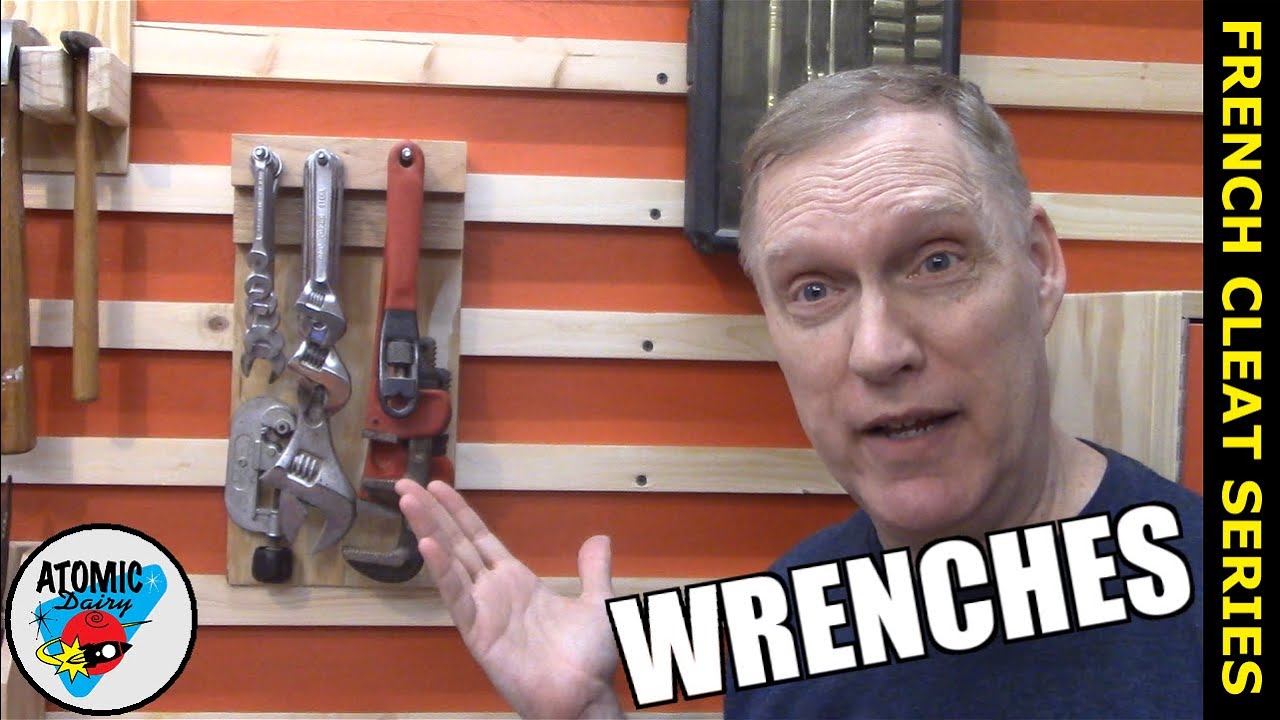 French Cleat Wrench Rack - Cheap Compact Storage - YouTube