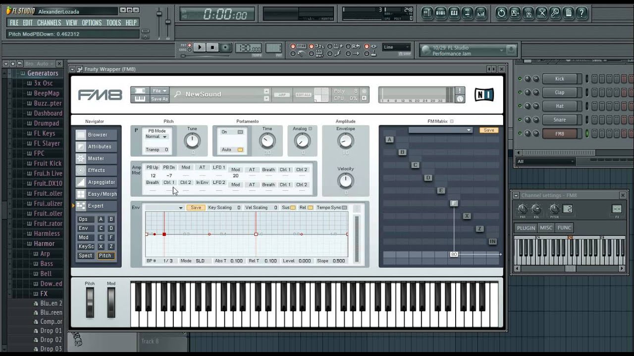 FM8 + FL Studio: Automating Pitch - YouTube