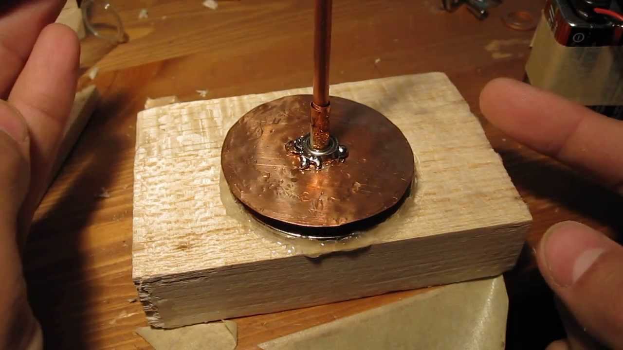 Copper Disc Homopolar Motor (Magnetic Vortex Motor - Part 3) - YouTube