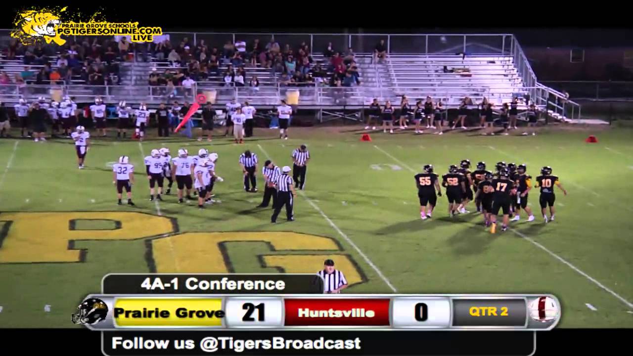 2014-15 Prairie Grove vs Hunstville Football - YouTube