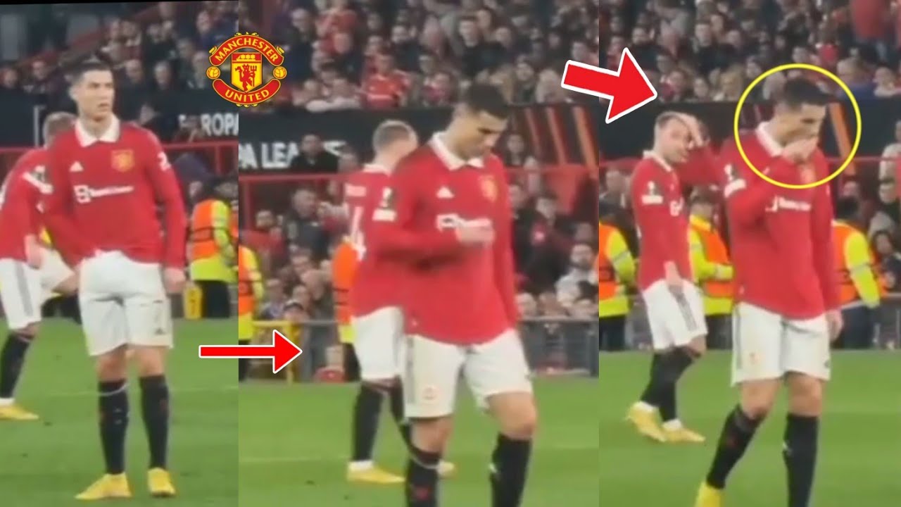 Cristiano Ronaldo Exposed Eating😋 during the Half-time break at ...