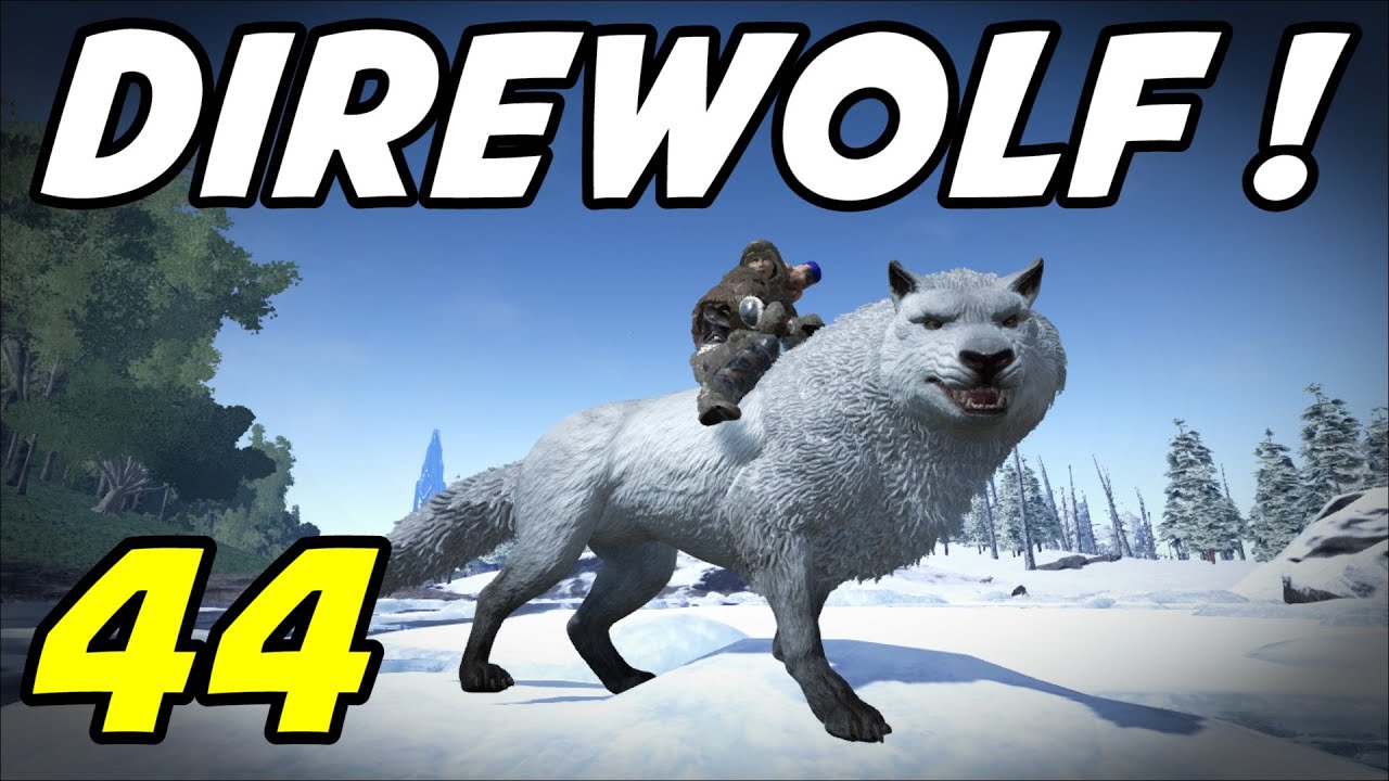 ARK Survival Evolved E44 "Direwolf & Snow Biome!" (Gameplay ...