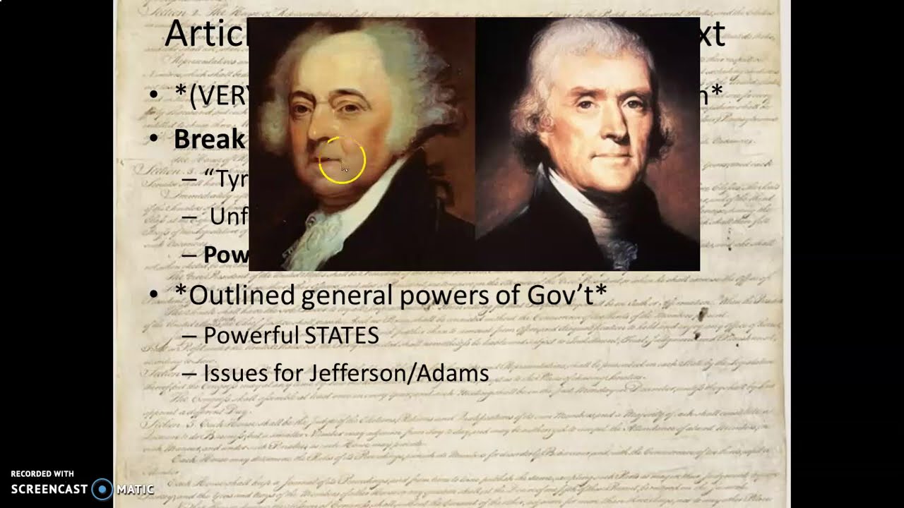 CA #1: America's Early Government - YouTube