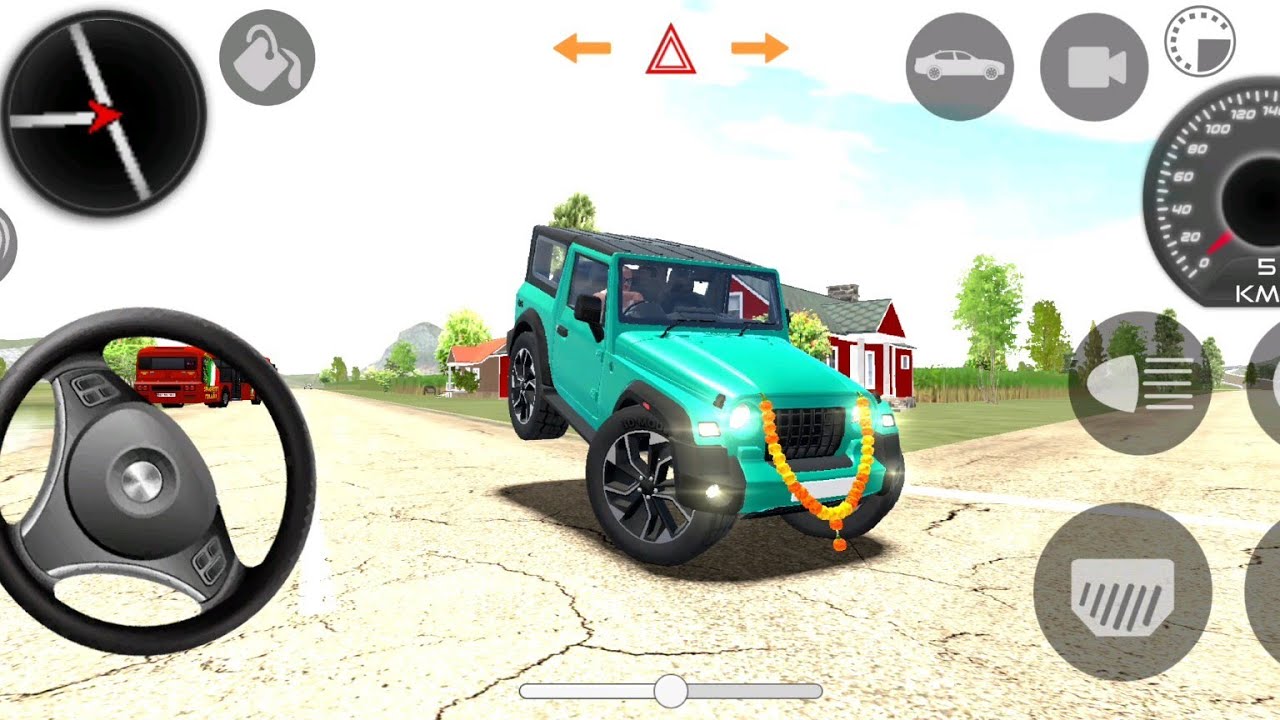 indian tractor driving 3d game me thar ko pahad ke upar se jamp kra ke ...