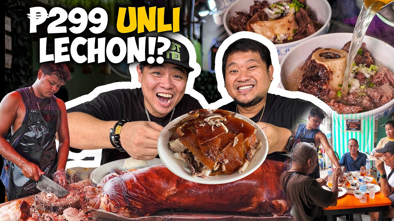₱299 UNLI LECHON + BULALO? 🔥 Ultimate PUTOK BATOK Collab in Pampanga w ...