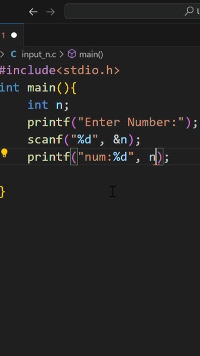 Reading an Integer Input Using "scanf" in C #shorts #short #clanguage #programming #coding - YouTube